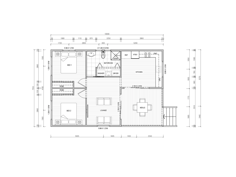 Redraw floor plan or design house plan in autocad from sketch | Upwork