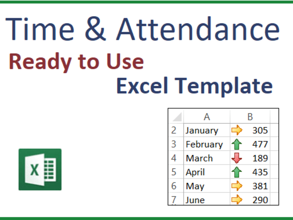 An Excel Sheet | Ready to use, to Track Attendance, Time of Employees ...