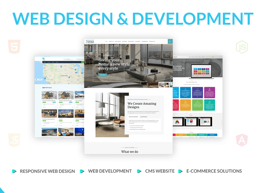 A cross platform browser compatible website with landing page and logo ...