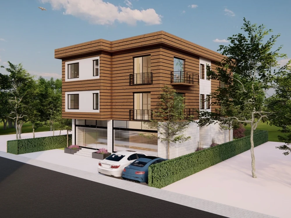 Outdoor visualization service modeled with landscape for your buildings ...