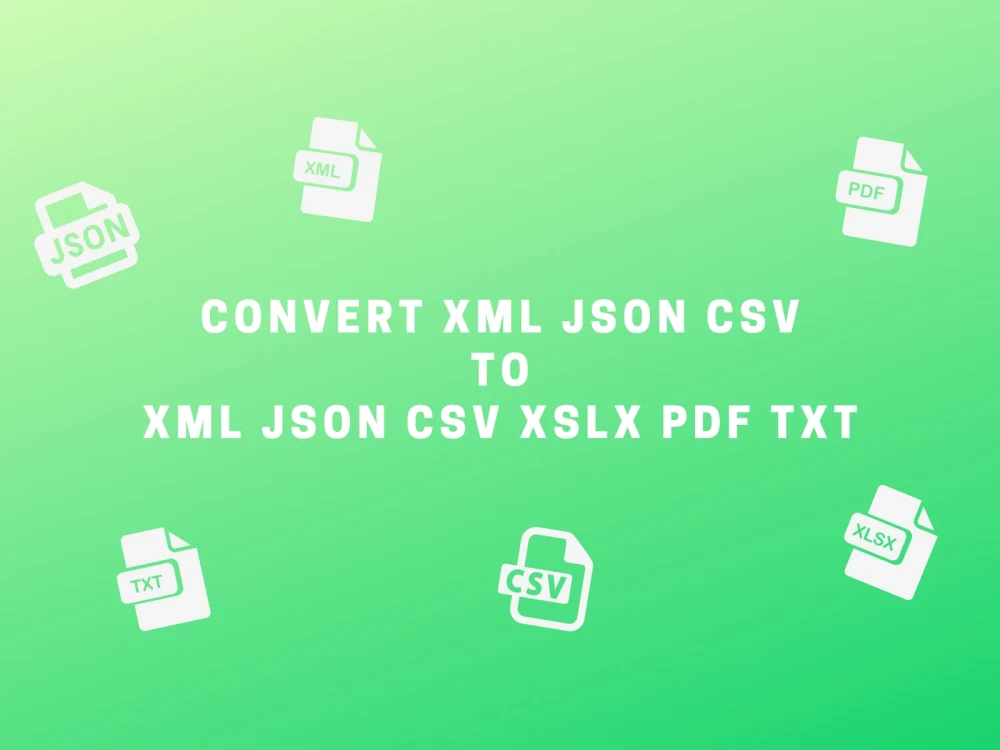 A converting tool for XML, JSON, CSV, XLSX, PDF, TXT | Upwork