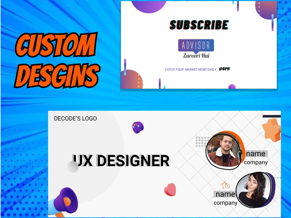 Amazing , interactive and custom youtube thumbnail | Upwork
