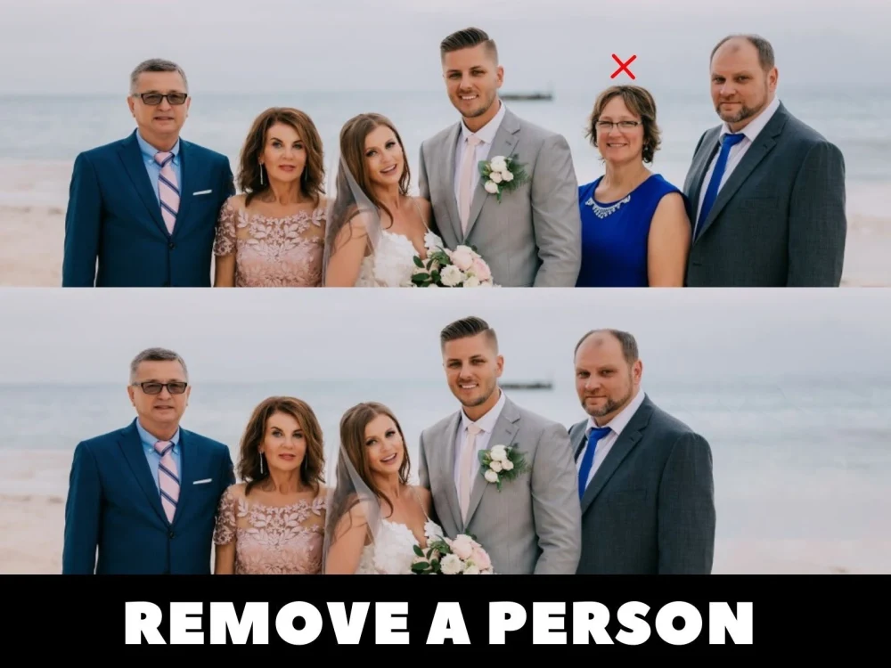 To add or remove a person from your image into your photo using ...