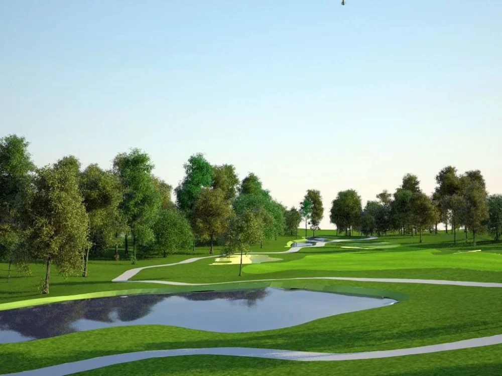 Golf Course Design, Rendering, Photorealistic Visualization Landscape ...