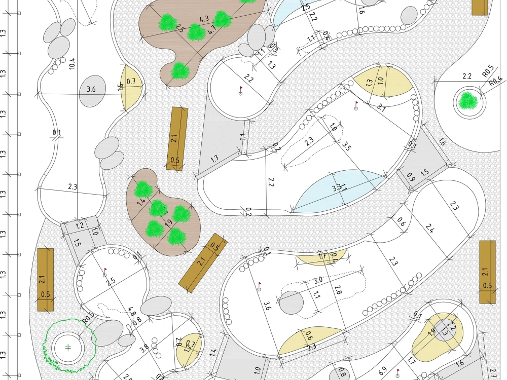 Golf Course Design, Rendering, Photorealistic Visualization Landscape ...