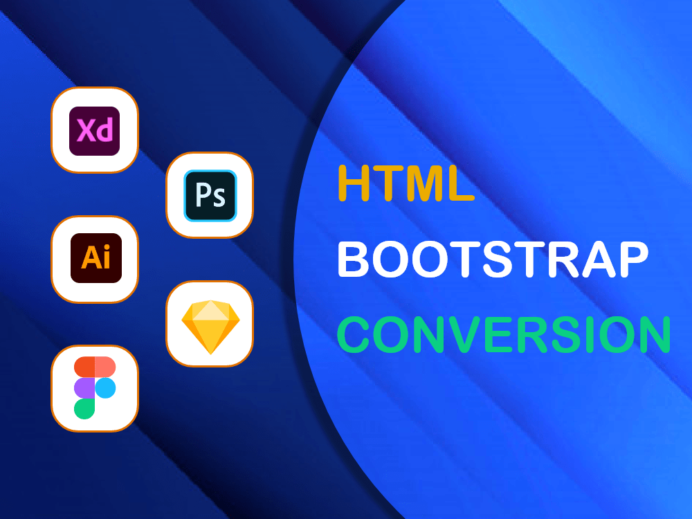 PSD, Figma, Invision, Sketch, Adobe XD To HTML, CSS, BootStrap, jQuery, JS | Upwork