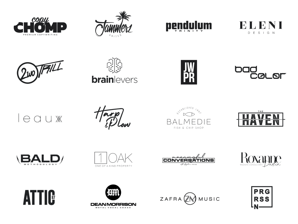 A clean, professional and modern logo for your brand/business | Upwork