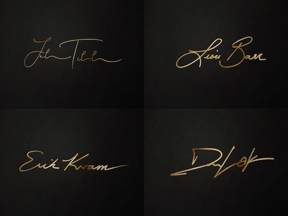 A professional handwritten signature | Upwork