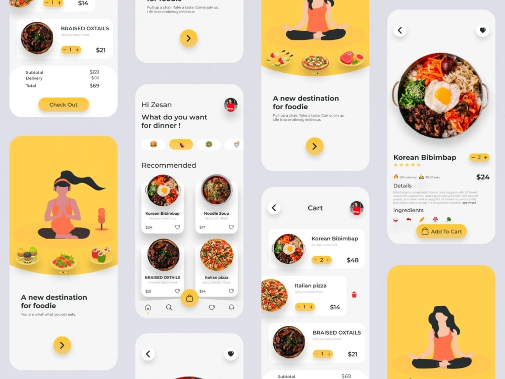 A clean and modern mobile app UI/UX design for your product | Upwork