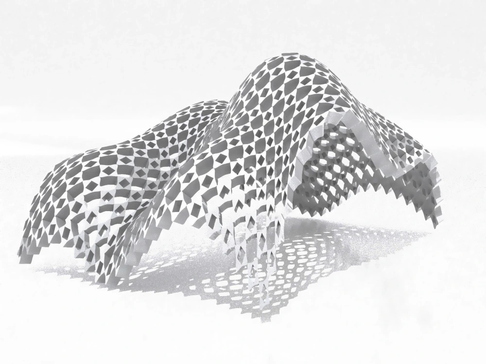 A complex parametric design of a pavilion,facade,etc in a short time ...