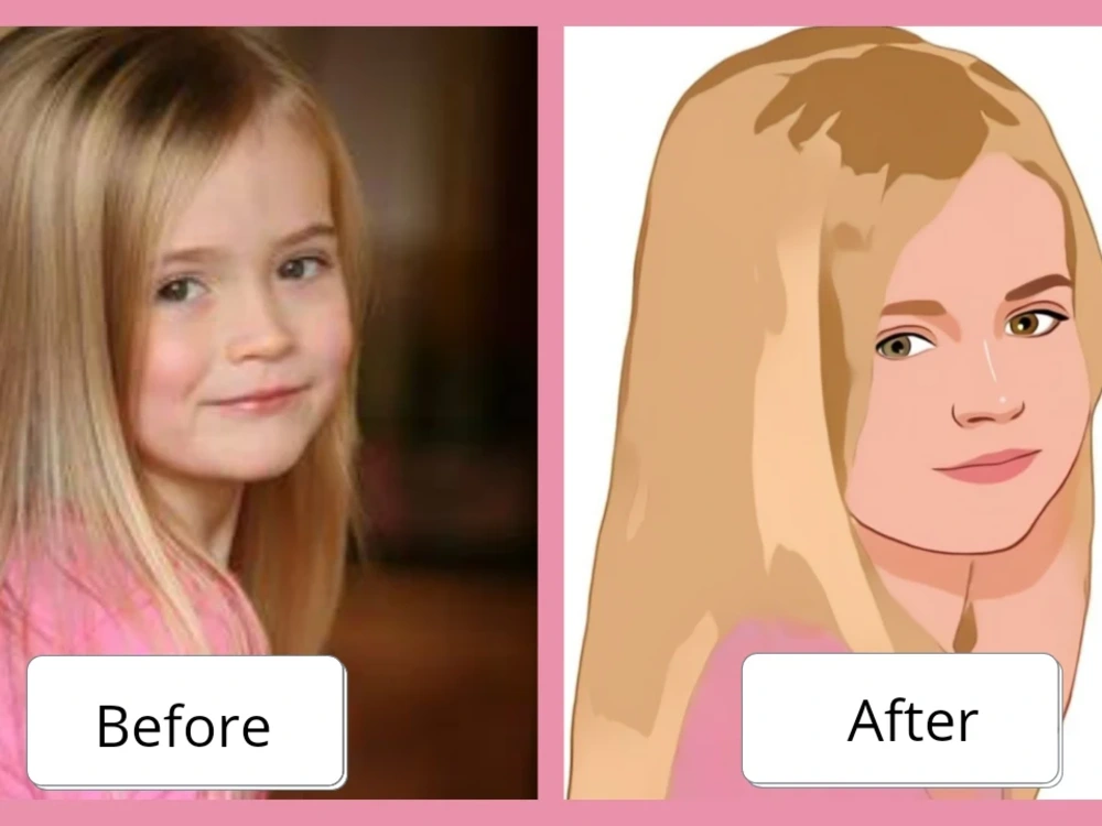 A beautiful and vectorised portraits drawing of you | Upwork