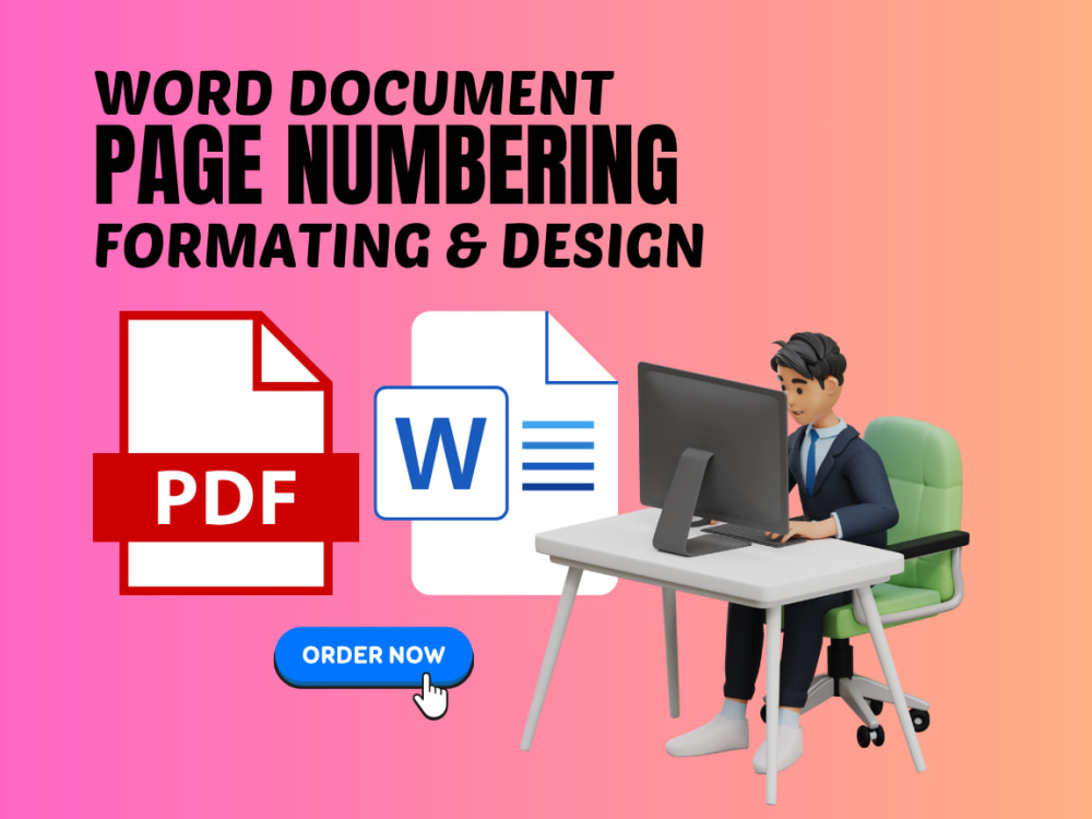 Word doc page numbering, file conversion, document formatting and ...