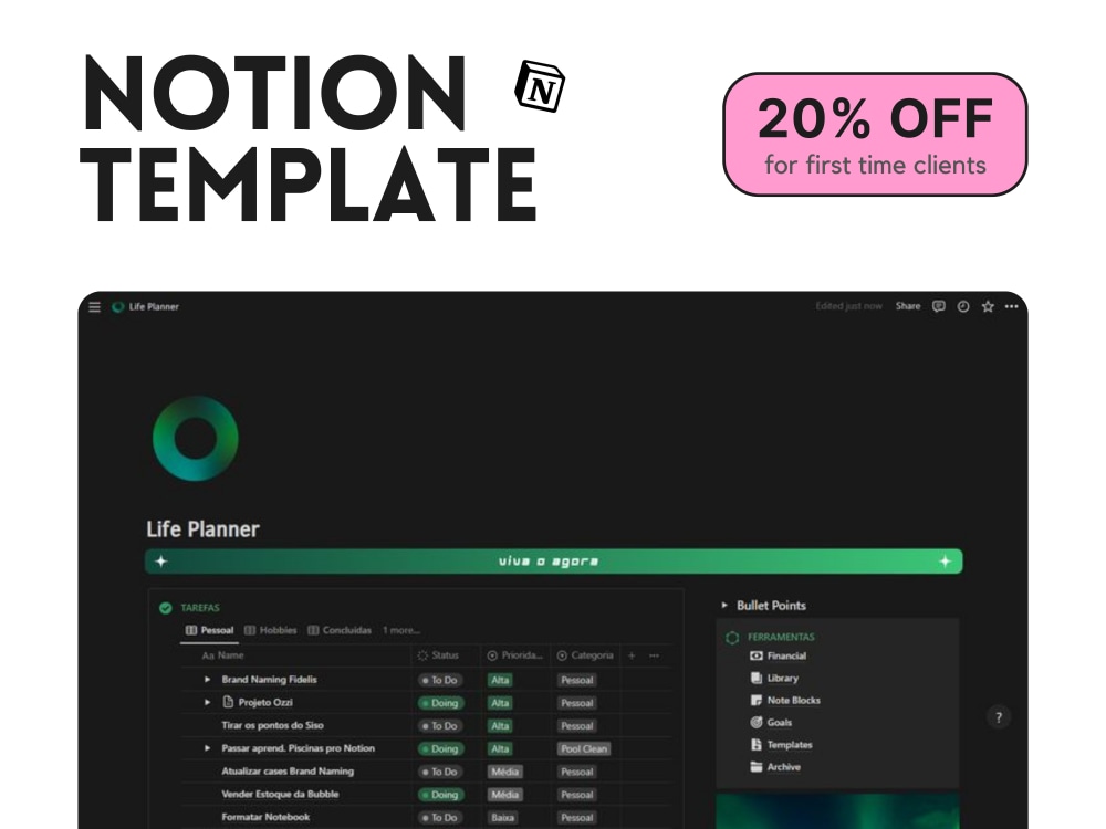 A personalised custom notion database, pages or templates | Upwork
