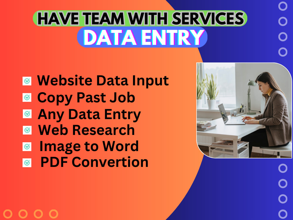 Fast data entry, copy paste job, manual typing, any file to Word or ...