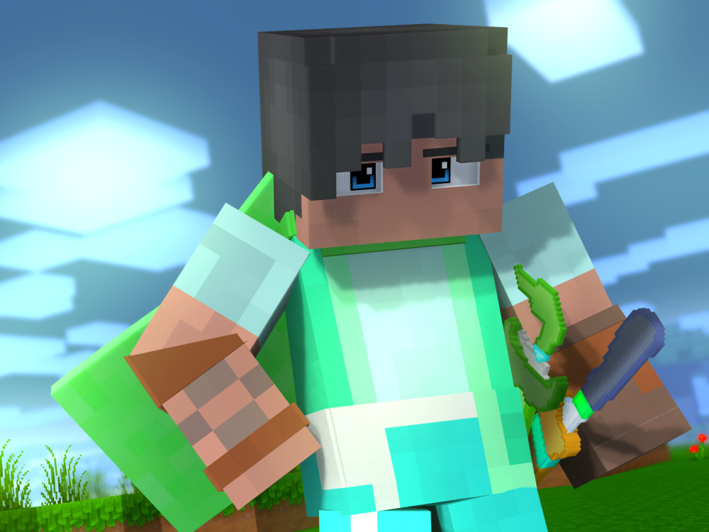A custom minecraft animation | Upwork