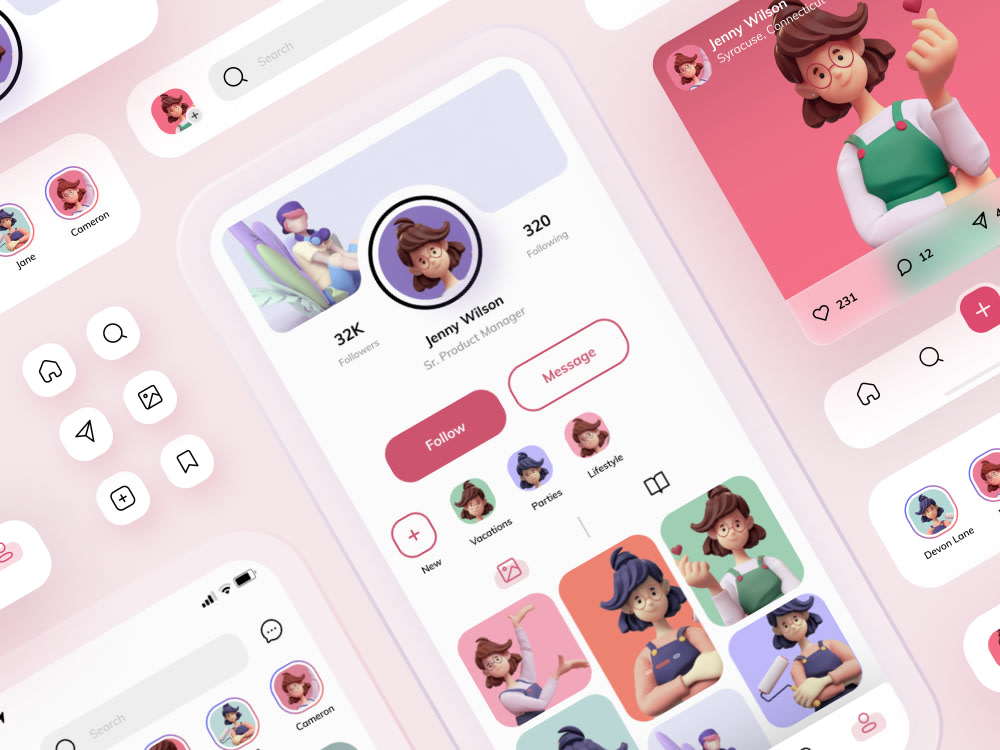 I will design your mobile app ui using figma | Upwork