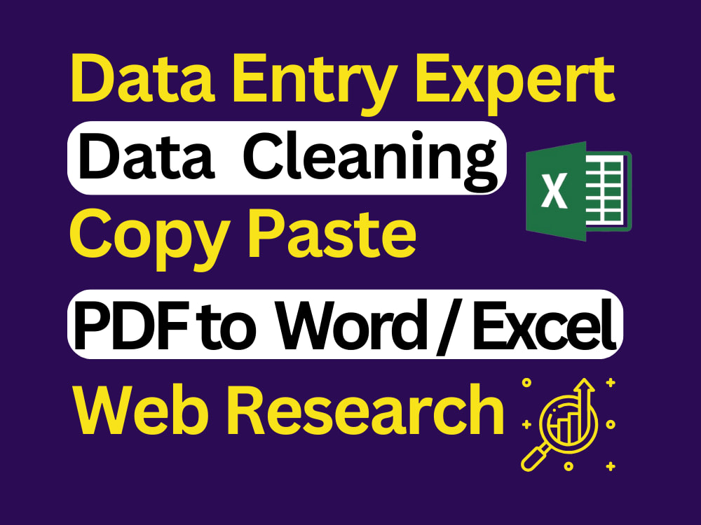 A dedicated Data Entry Specialist for Analyzing and Managing Your Data | Upwork