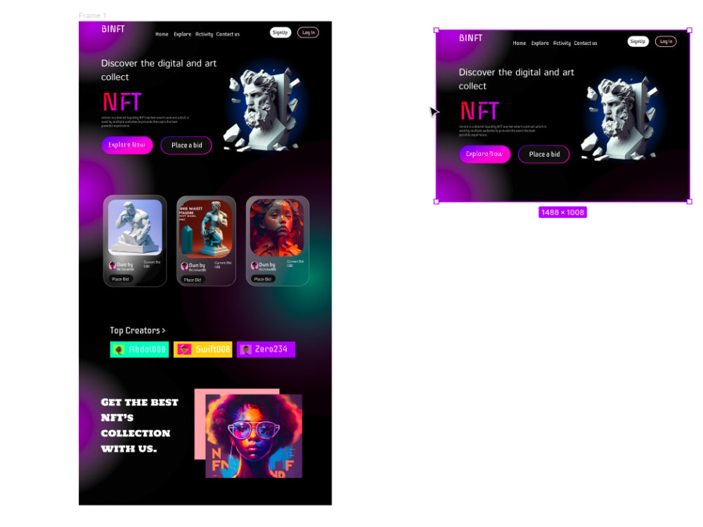 A amazing NFT selling website that engage customers | Upwork