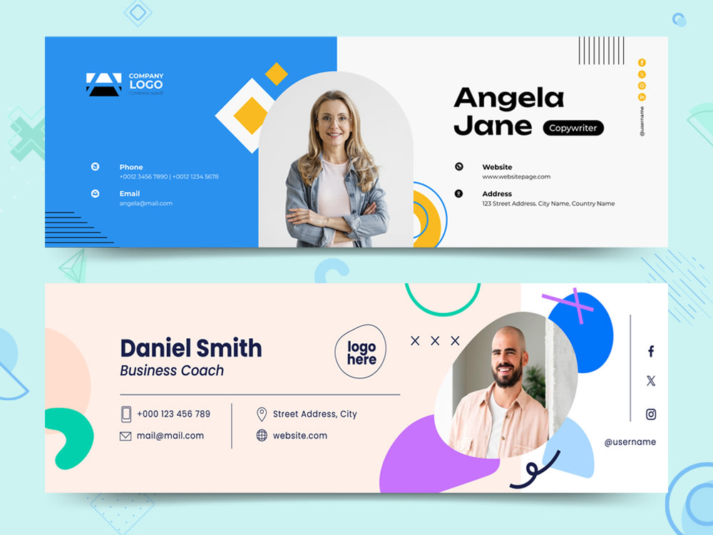 Professionally designed clickable email signatures for Gmail, Outlook ...