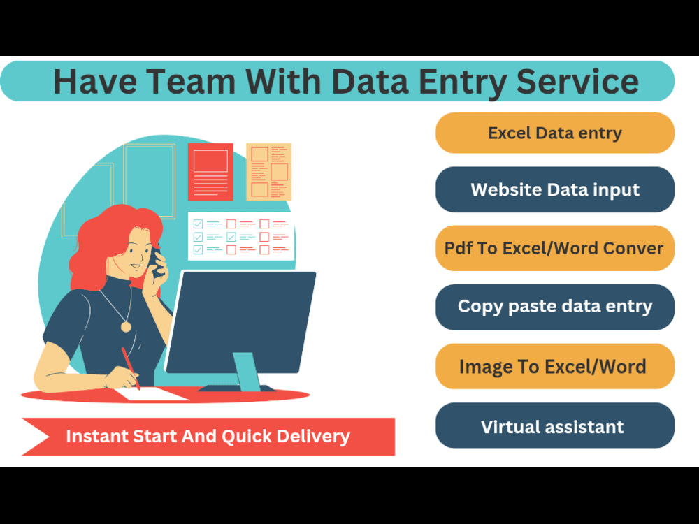 Quick data entry, hand typing, and Word and Excel conversion from PDF | Upwork
