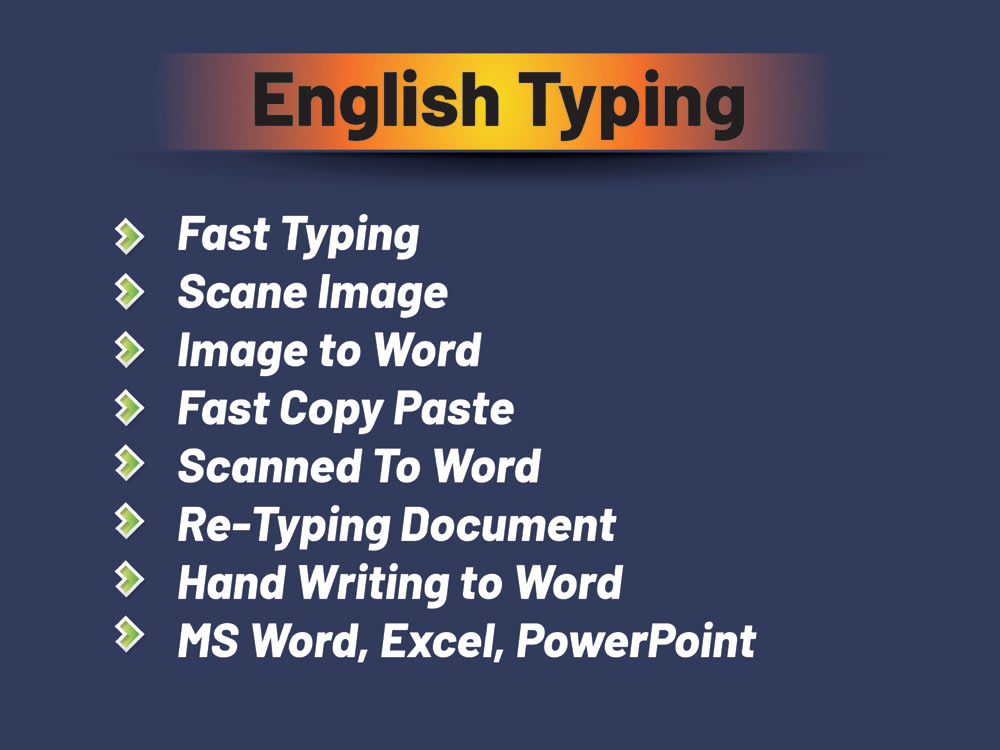 English Fast Typing retype and copy paste work. | Upwork