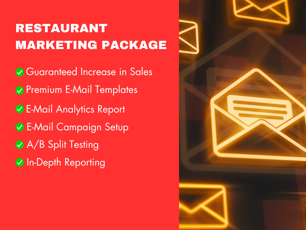 Email Marketing Package for Restaurants | Upwork