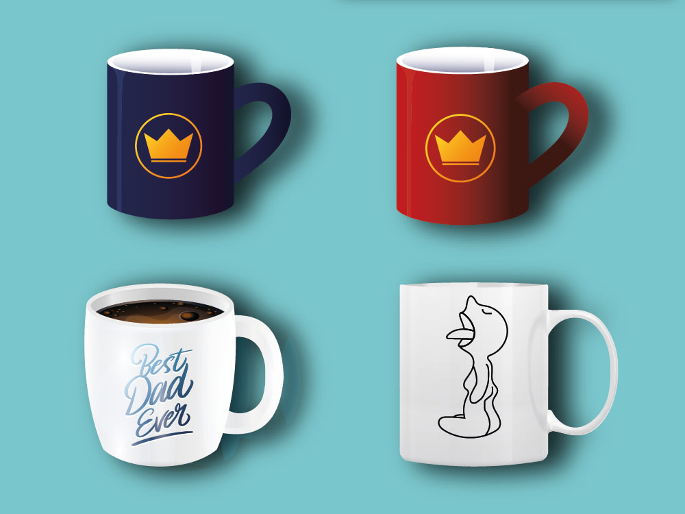 A custom mug design and cup design | Upwork