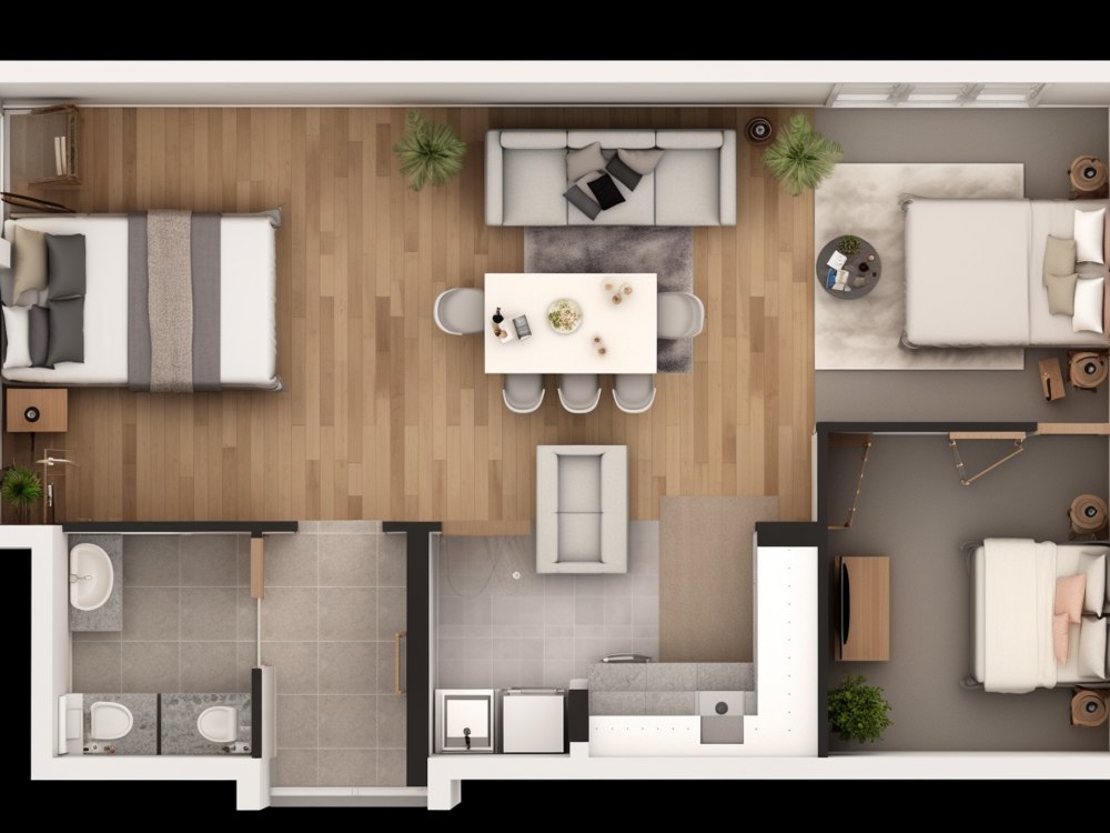Stunning 3D Floor Plan Visualizations / Renderings | Upwork