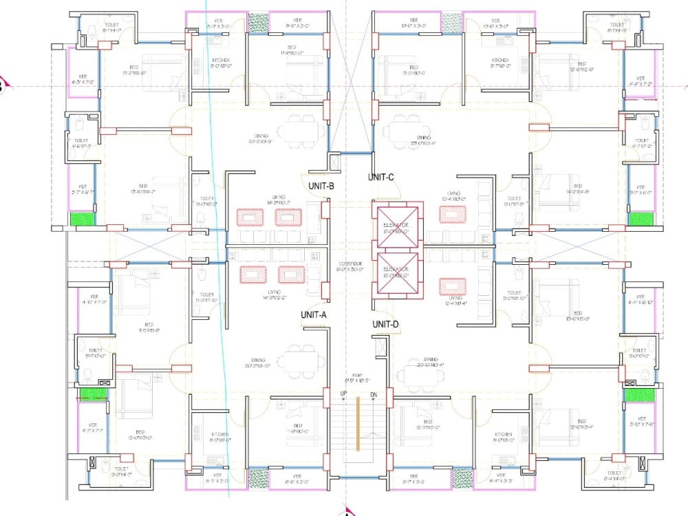 Floor plan, elevation, section, or detailed drafting in AutoCAD. | Upwork