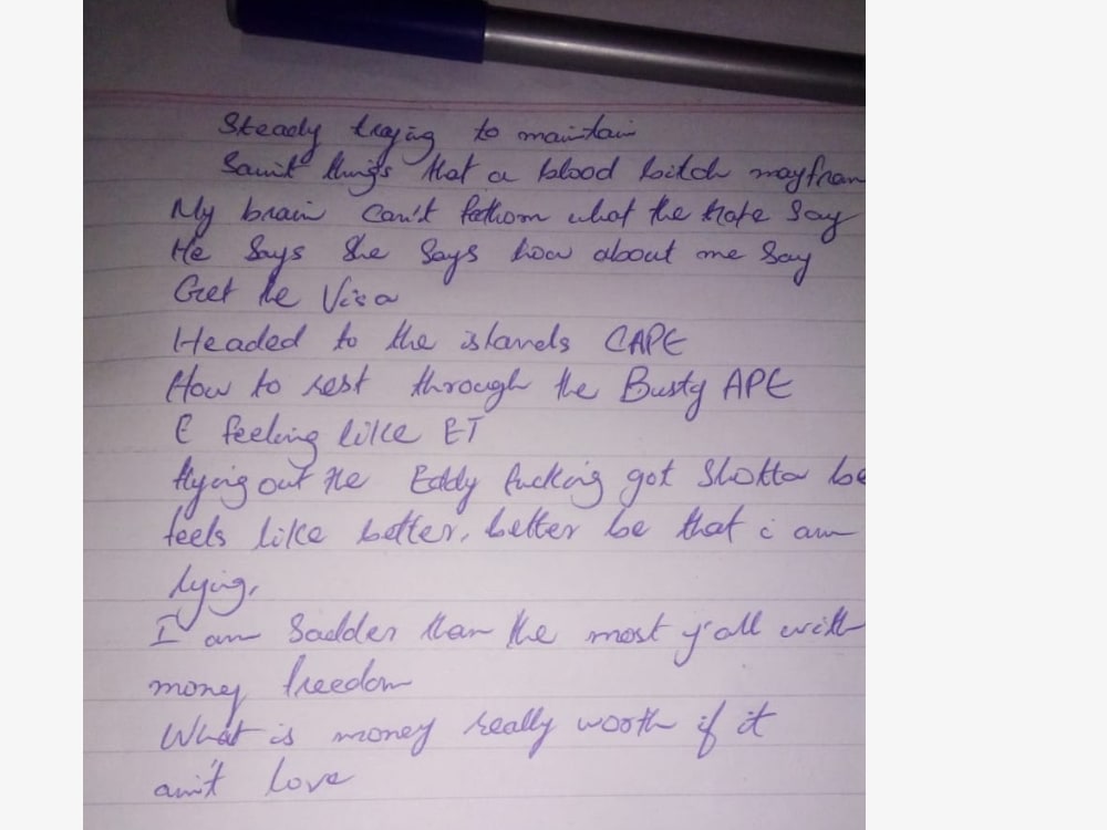 Handwrite card, note, or anything in a good cursive writing | Upwork