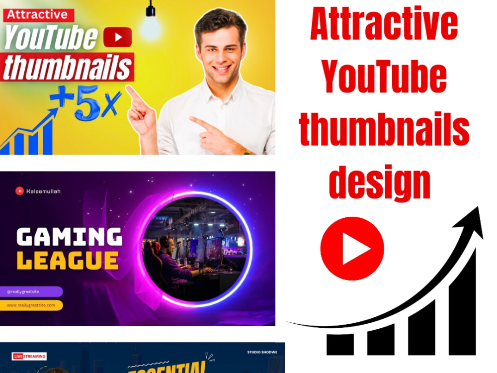 Amazing YouTube thumbnails design | Upwork