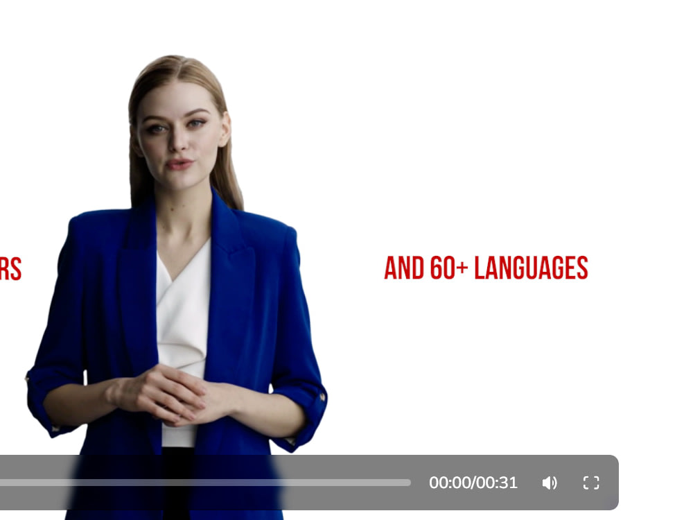 An amazing digital avatar delivering content in 60+ languages using ...