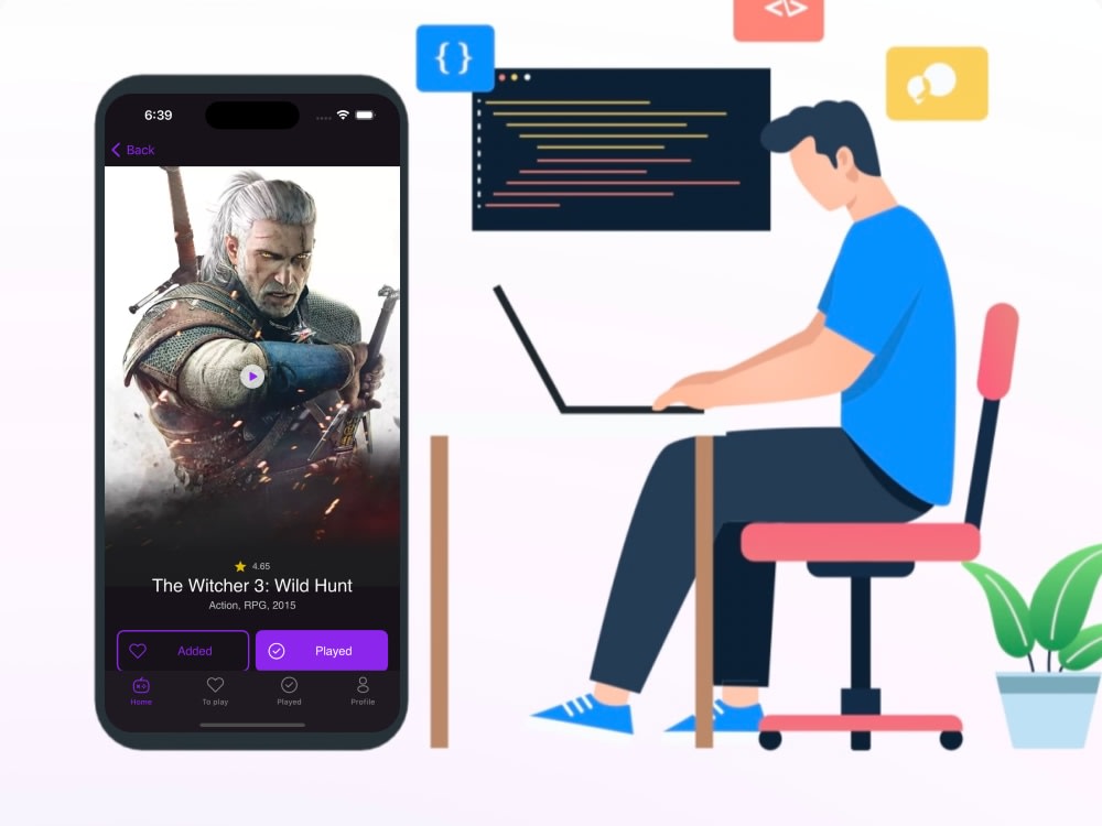 IOS App Development | Swift | most popular game list app | Upwork