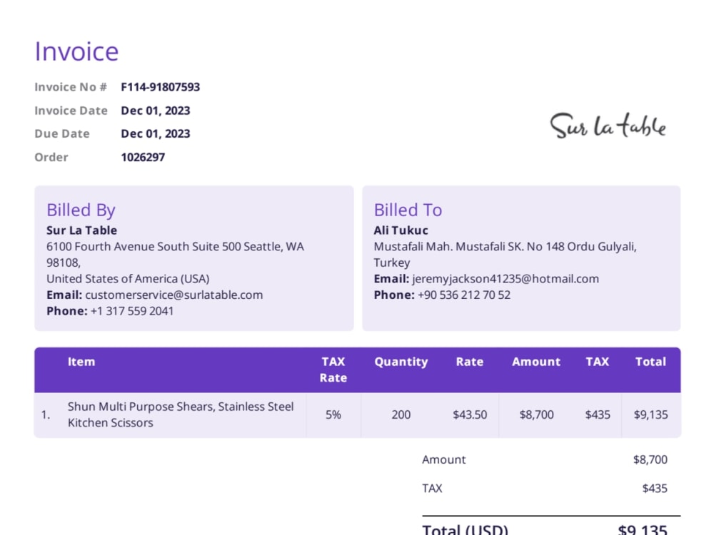Ebay mc011 or amazon invoices for appeal account reinstatement | Upwork