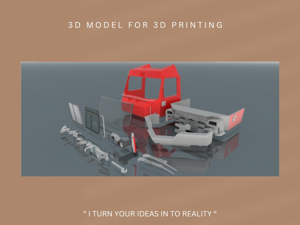 A 3D CAD Model for 3D Printing. | Upwork