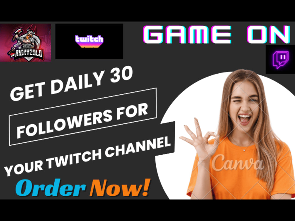Organic promotion for your twitch channel to gain followers, viewers ...