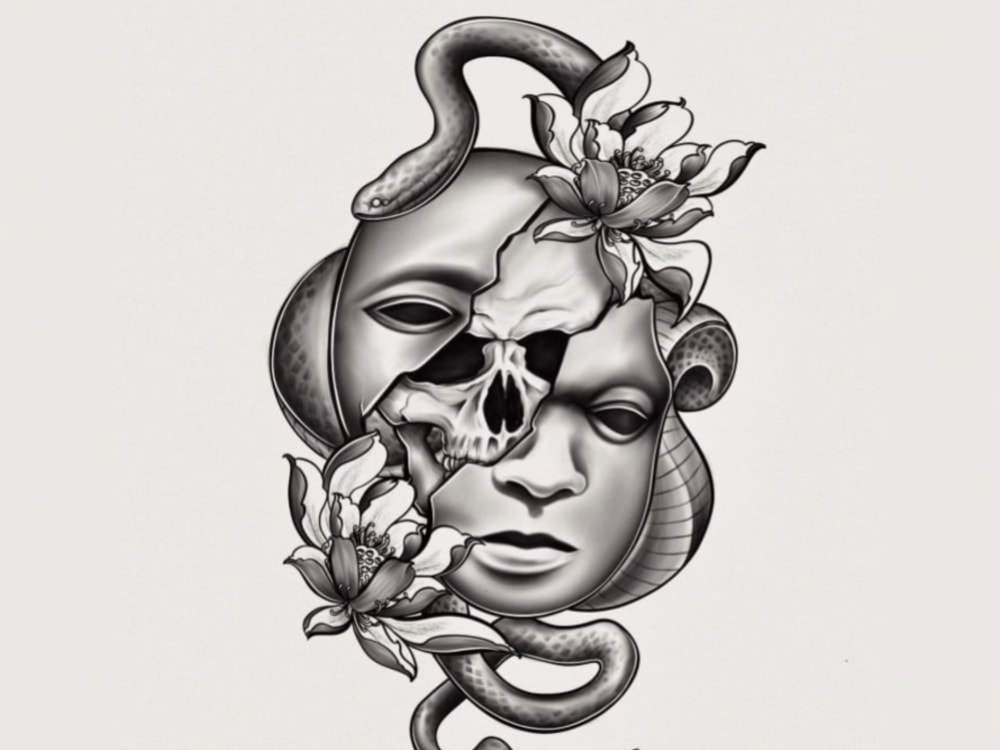 Draw a custom tattoo design as a tattoo artist | Upwork