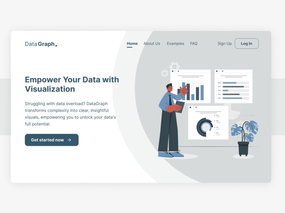 A clean user interface design. | Upwork