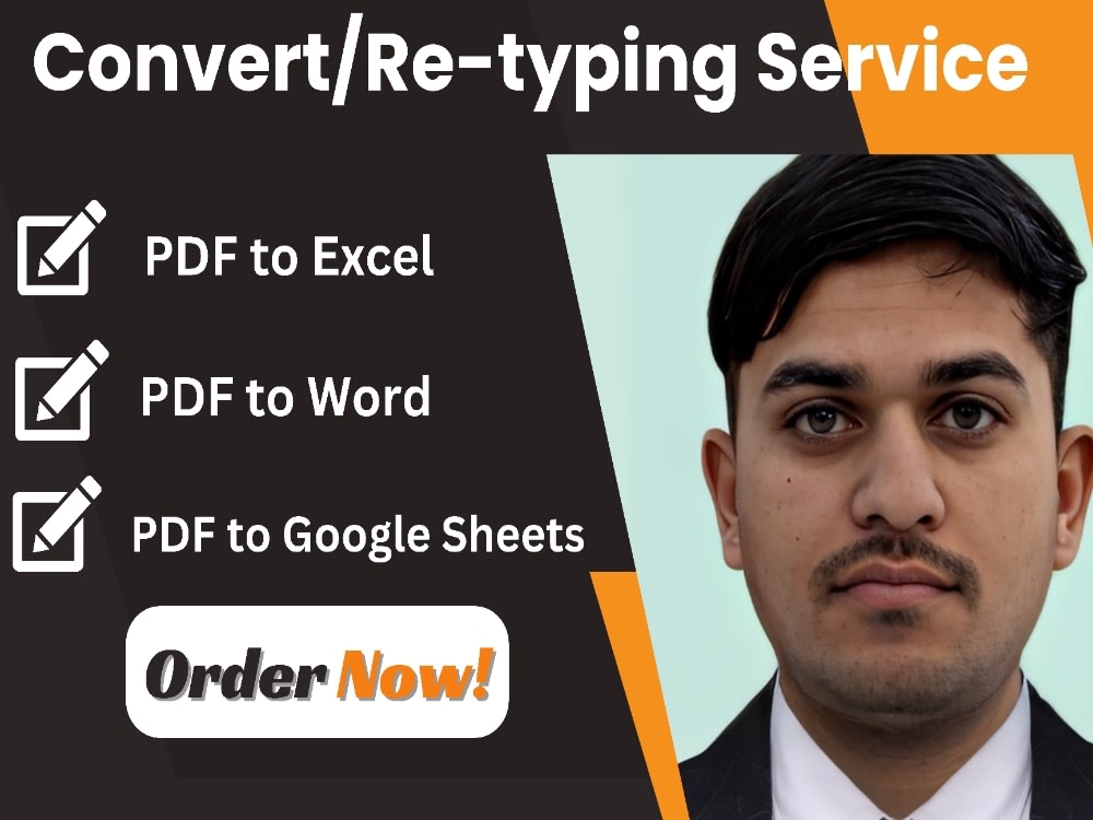 PDF/Screenshort Non-Editable File Converted In Word/Excel Within 24HR | Upwork