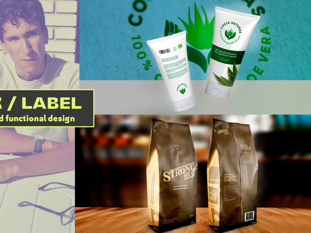 Design a creative and functional packaging or label | Upwork