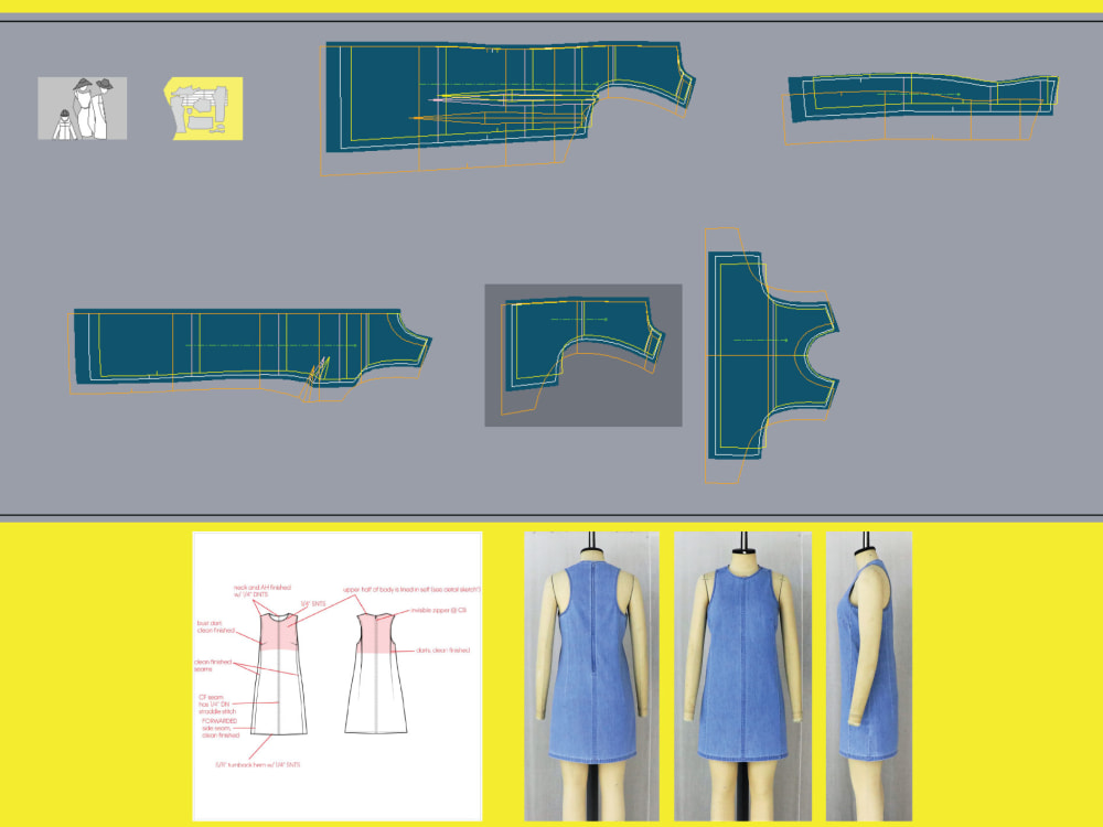 Custom made sewing pattern with graded for bulk production | Upwork
