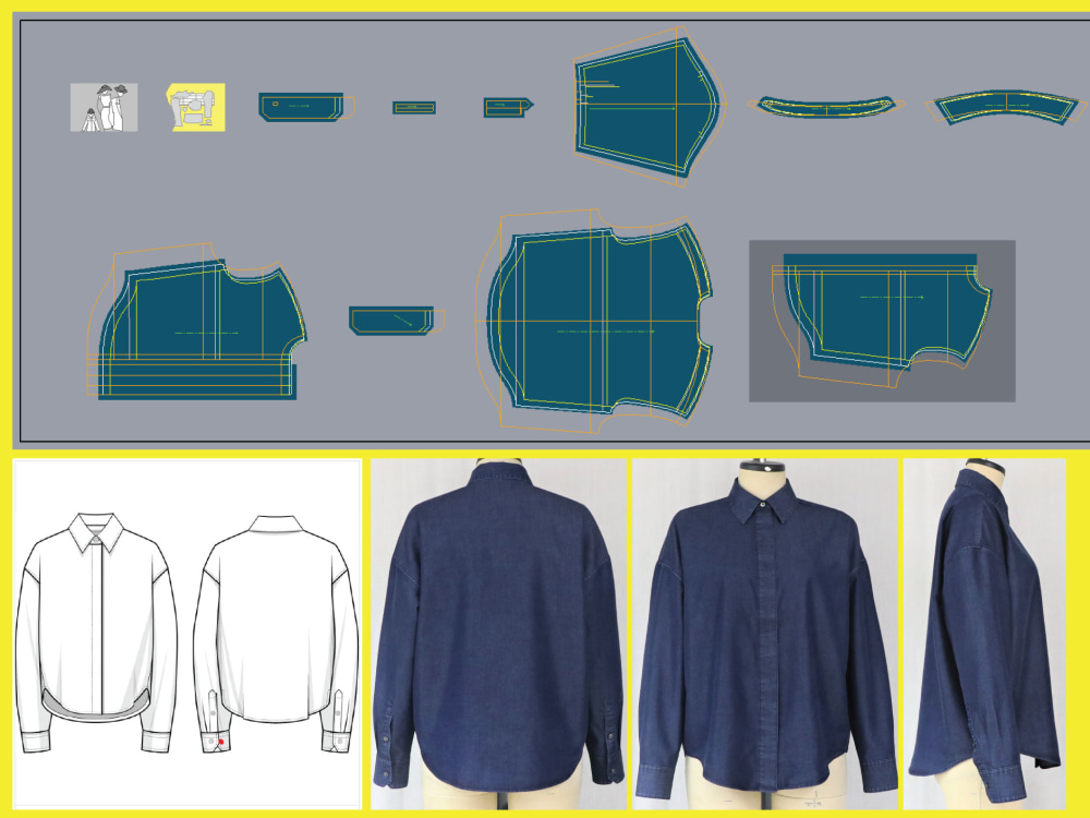 Custom made sewing pattern with graded for bulk production | Upwork