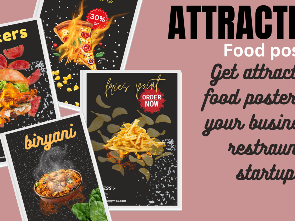 Poster related to food , movies , advertising | Upwork