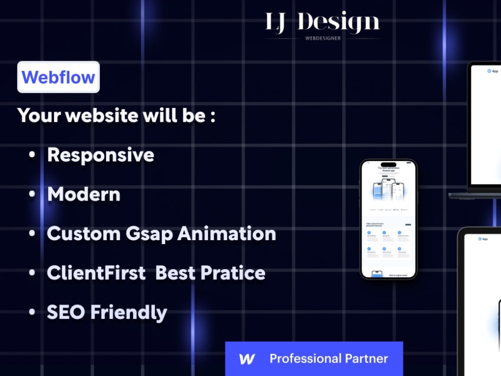 A modern and responsive webflow website | Upwork
