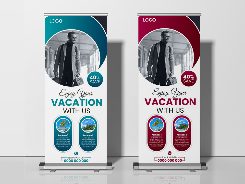 A modern roll up, retractable banner and signage banner | Upwork