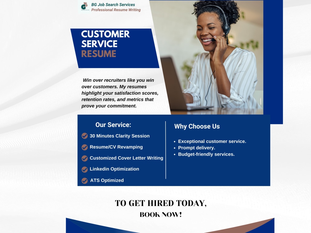 ATS Optimized Customer Service Resume In 24 hours | Upwork