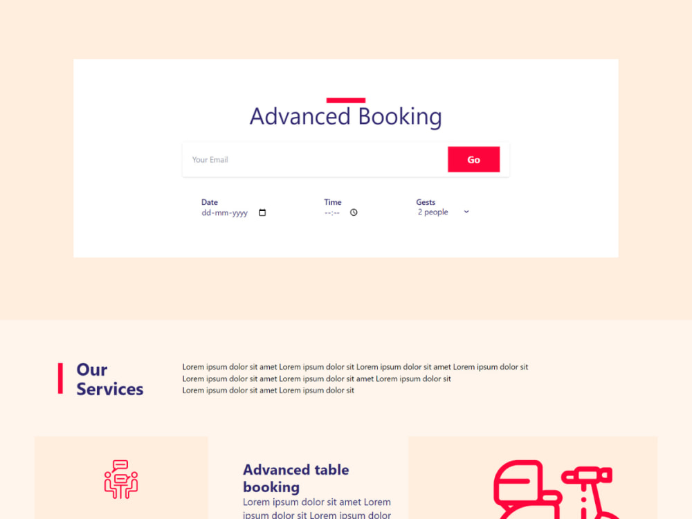 Modern Landing Page With Tailwind Css Html Css Reactjs And Nextjs