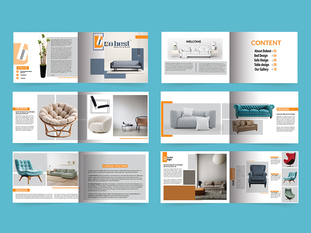 Artistic product catalogue, business magazine, booklet, brochure | Upwork