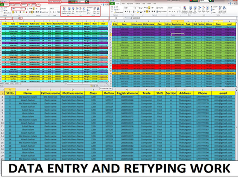 Data entry, copy paste, manual typing, PDF to excel word | Upwork