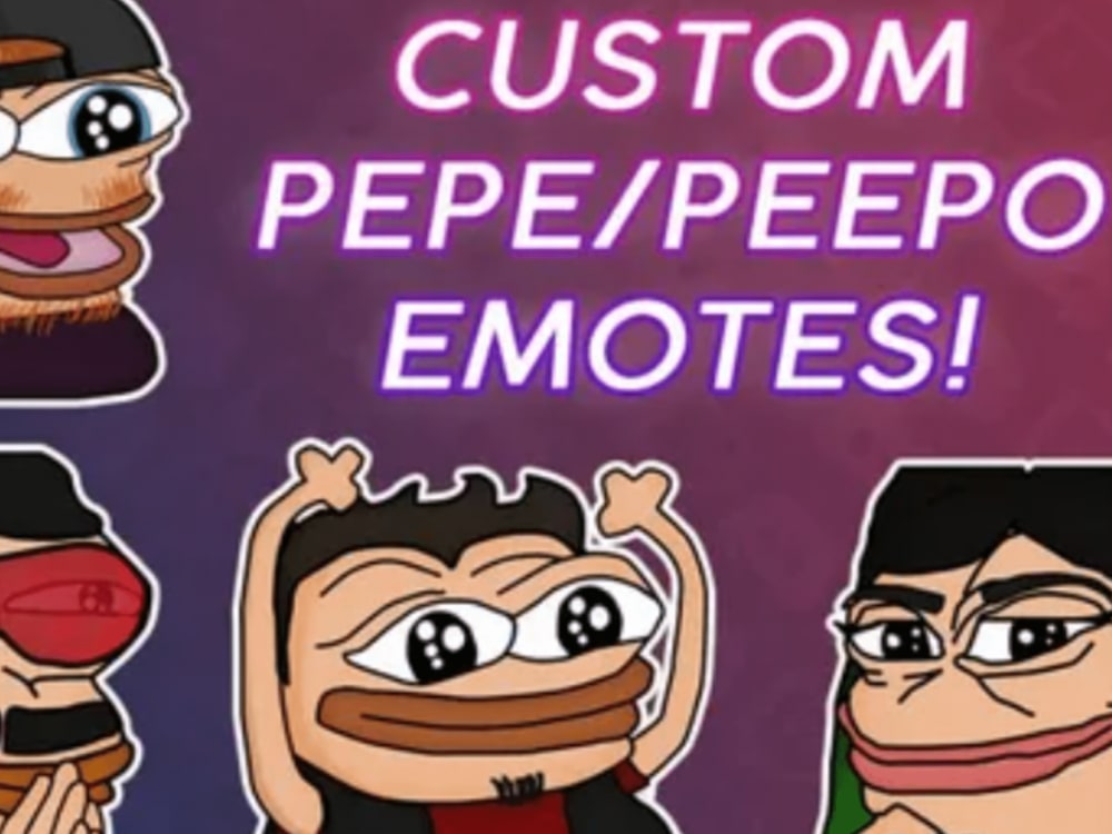 An artistic custom pepe emotes | Upwork